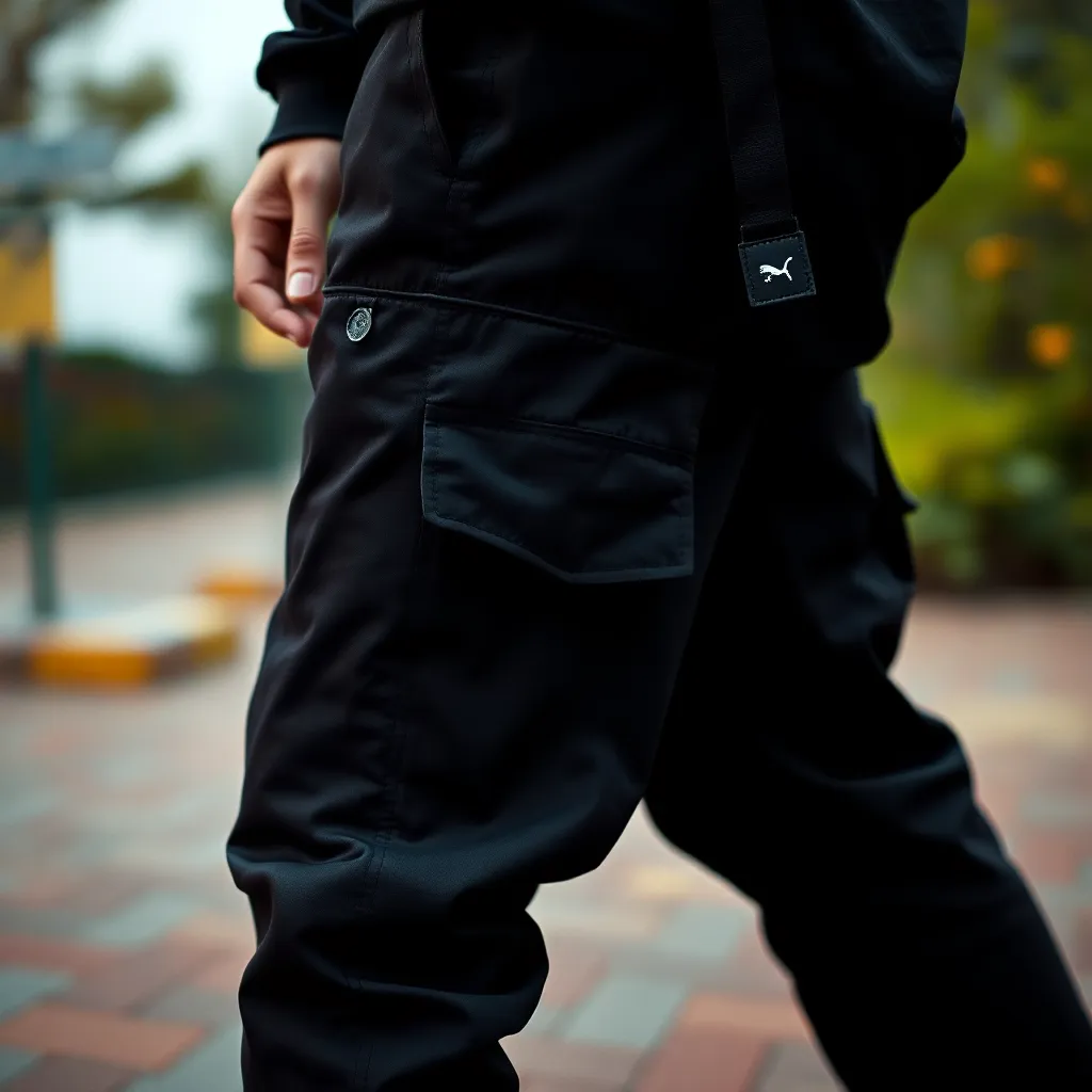 Black Designer Cargo Pants: Style Meets Functionality