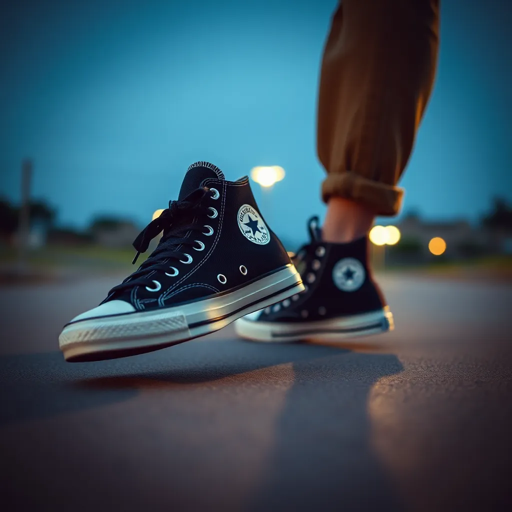 Black and Blue Converse: Icons in Skate Culture