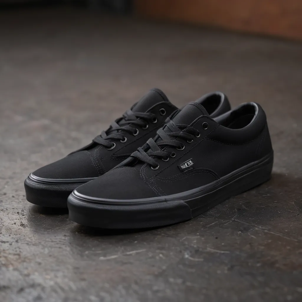 The Appeal of All Black Low Top Vans in Skate Culture
